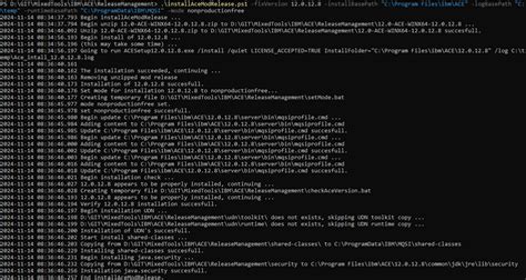 powershell automate and standardize ibm ace installation