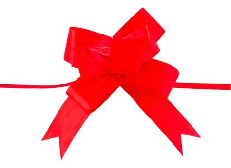 Moño Liston Decoración Liso Sencillo 50 Pzas Mini Celosa Color Rojo