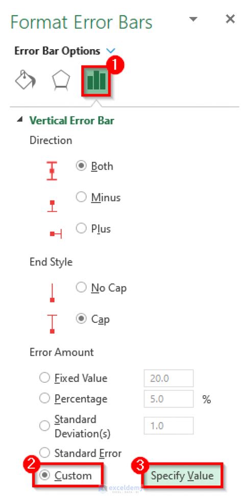 How To Add Custom Error Bars In Excel 2 Examples ExcelDemy