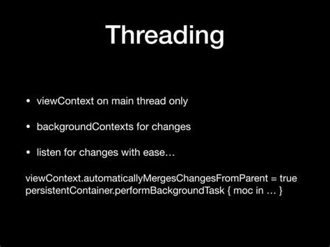 Coredata Best Practices 2021 Ppt