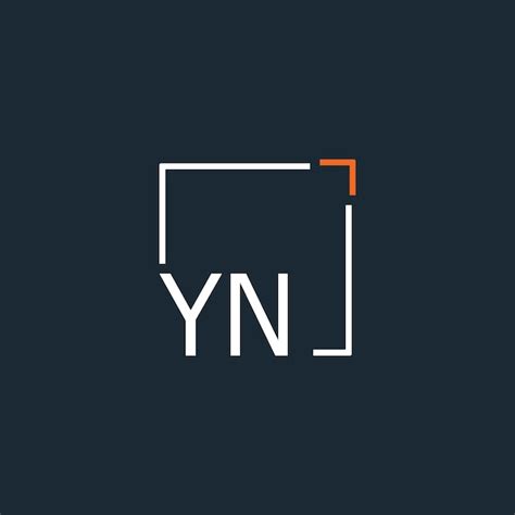 Premium Vector Yn Initial Monogram Logo With Square Style Design