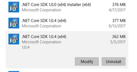 Two Copies Of Cli 104 Installed Per Addremove 1 On Disk · Issue 8402 · Dotnetsdk · Github