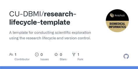github cu dbmi research lifecycle template a template for conducting