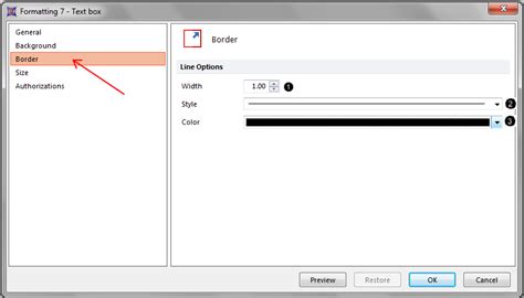 Formatting Text Box Properties
