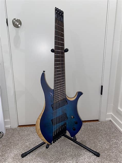 Agile Chiral Nirvana 8 String Headless Multiscale Guitar Reverb