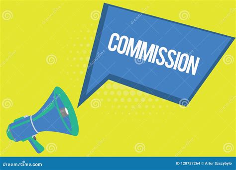 Word Writing Text Commission Business Concept For Instruction Comanalysisd Role Given To A
