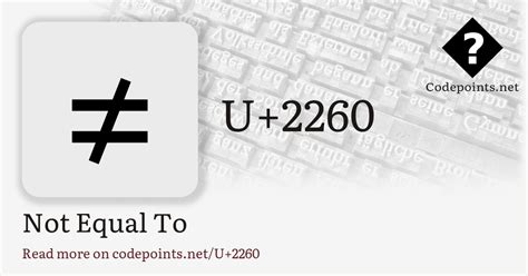 Ascii Not Equal