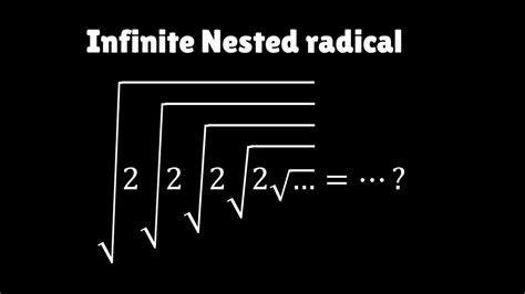 Infinite Nested Radical Youtube