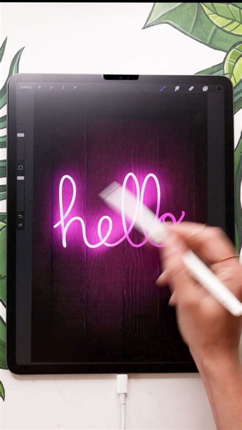 How To Create Lights And Neon Effect In Procreate Free Brush Artofit