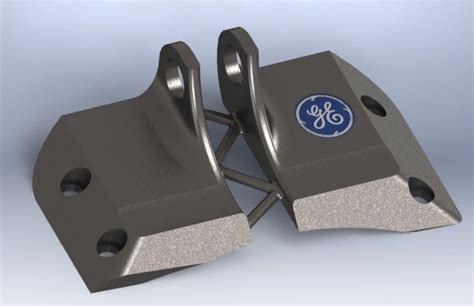 Ge Jet Engine Bracket Generalelectric 3d Cgtrader