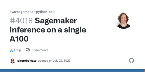 Sagemaker Inference On A Single A100 · Aws Sagemaker Python Sdk