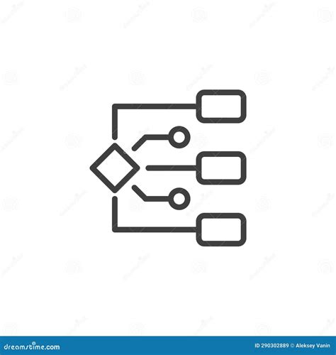 Workflow Line Icon Stock Illustration Illustration Of Vector
