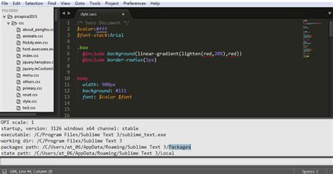 sublime text 3新手入門