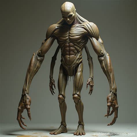Scp 096 Humanoid Entity With Disproportionately Large Arms Stable