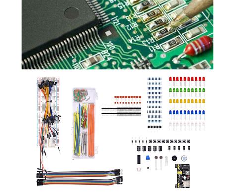 Electronic Component Starter Kit Breadboard Led Buzzer Transistor