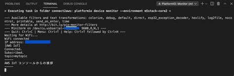 普通のm5stack Core2をaws Iot Coreにつなぐ（mqtt） Netmarkjp