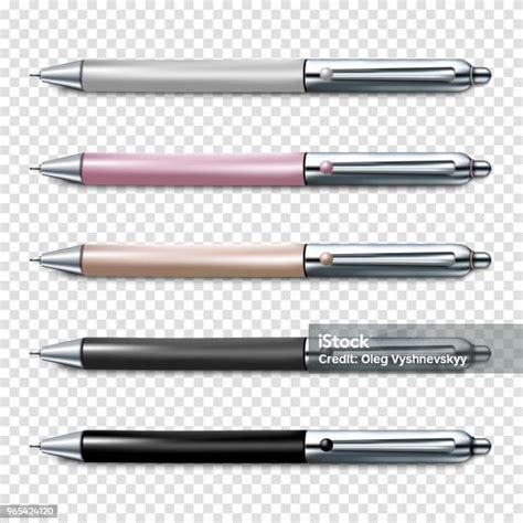 볼펜 투명 한 배경에 고립의 화려한 세트 기업의 정체성 고 편지지 서식 파일 브랜딩입니다 벡터 일러스트 레이 션 0명에 대한 스톡 벡터 아트 및 기타 이미지 Istock