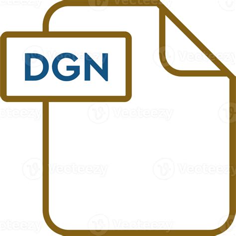 Dgn File Format Icon Rounded Shapes Outline 66500303 Png