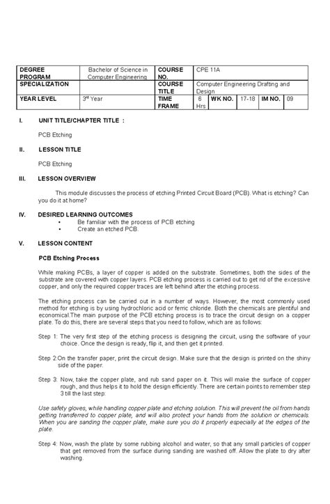 Module Cedd 9 Computer Drafting Notes Degree Program Bachelor Of