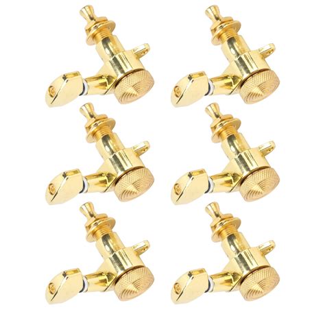 Guitar Tuning Pegs Electric Guitar Tuner Peg 07in Handle Width Gold 6pcs For Guitar Parts