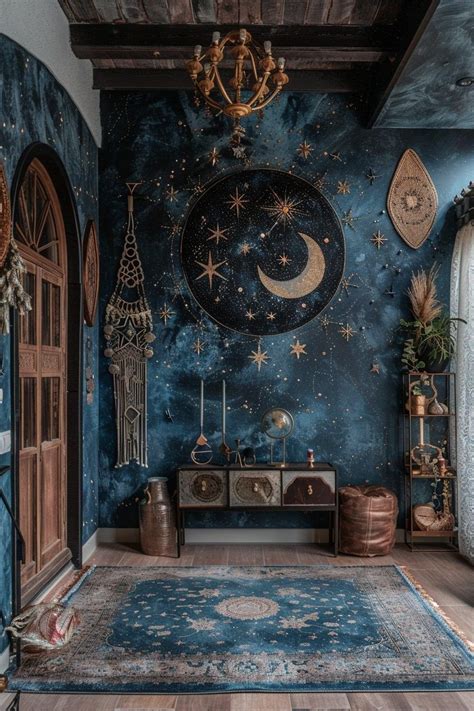 Pinterest In Dark Home Decor Celestial Room Dream Bedroom Inspiration