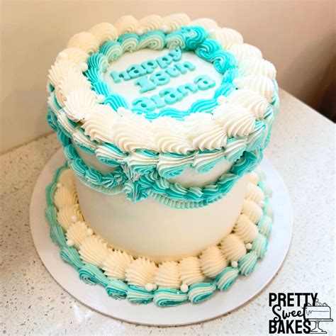 Vintage Round Cake Pretty Sweet Bakes Central Coast