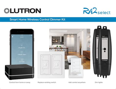 Lutron Ra2 Select Smart Home Wireless Control Dimmer Starter Kit Ldonline