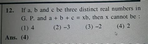12 if a b and c be three distinct real numbers inng p and a