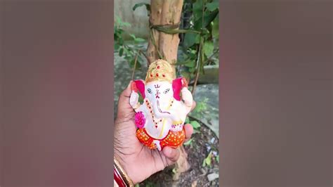 একবার দেখে আসো কিভাবে গণেশ মূর্তি টা রং করলাম Pritiartandcraft23 Mansishandmade Youtube