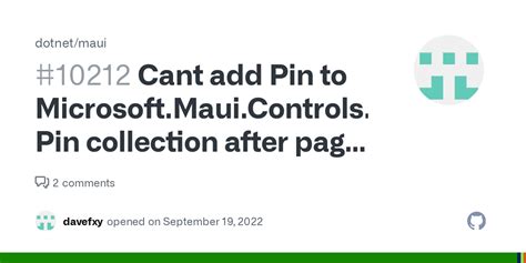 Cant Add Pin To Microsoft Maui Controls Maps Pin Collection After Page