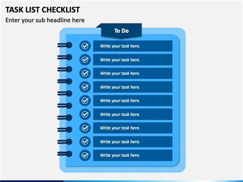 Task List Checklist PowerPoint And Google Slides Template PPT Slides