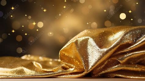 Holiday Foil Vector Golden Wrapper With A Touch Of Elegance Powerpoint