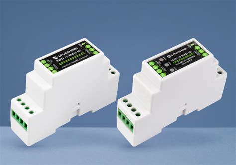 rs232 to rs485 converter b active digital isolator rail mount