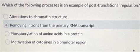 Solved Which Of The Following Processes Is An Example Of