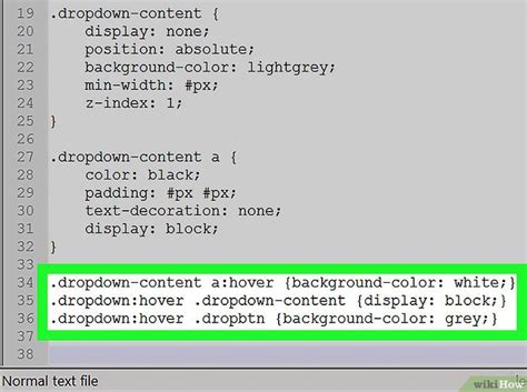 Cómo crear un menú desplegable con HTML y CSS wikiHow