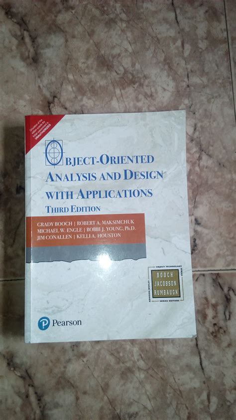 Object Oriented Analysis And Design With Applications 3rd Edition Uk Booch Grady