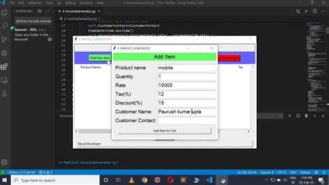 Invoice Generator Upadated Source Code Python Project Youtube