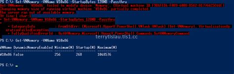 Terry Lus Blog Hot Add Or Remove Memory For Virtual Machines On Hyper V Of Windows Server