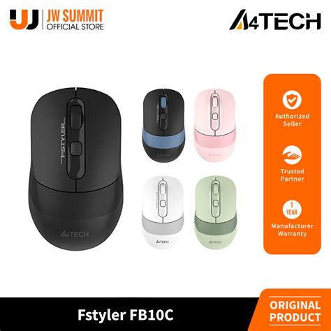 A4tech Fstyler Fb10c Dual Mode 2 4g Bluetooth Anti Slippery Side Rechargeable Wireless Mouse
