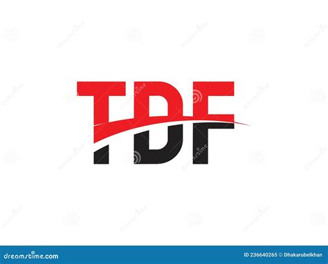 Tdf Letter Initial Logo Design Vector Illustration Stock Vector Illustration Of Mark Logotype