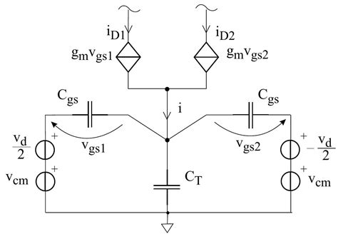 4 Small Signal Equivalent Circuit Of The Differential Pair