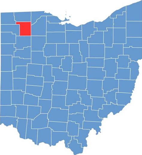Henry County Map Ohio Us County Maps