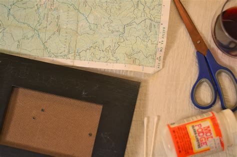 From Cup To Cup Diy Map Frame