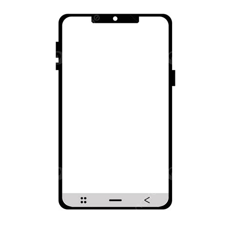 새로운 투명 모바일 모형 이미지 및 벡터 디자인 모바일 프레임 안드로이드 폰의 전면 보기 국경 Png 일러스트 및 Psd 이미지 무료 다운로드 Pngtree