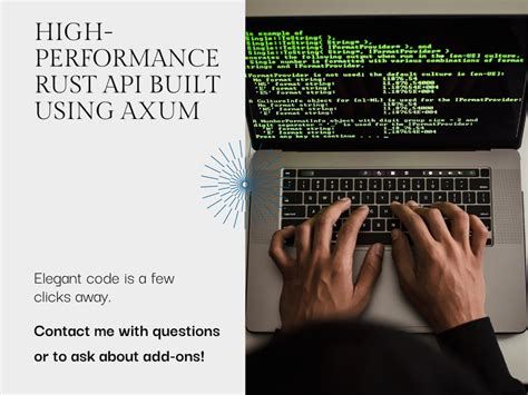 a high performance rust api built with axum upwork