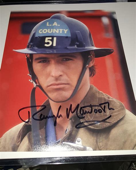 Randolph Mantooth Johnny Gage 8in X 10in Autograph Photo Emergency