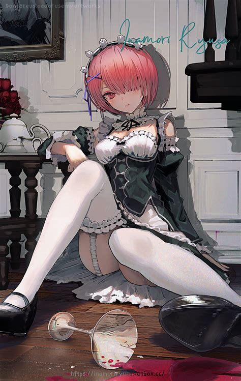 Ram Re Zero Kara Hajimeru Isekai Seikatsu Drawn By Inaeda Kei Danbooru