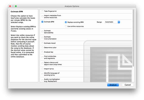 BeaTunes BPM Detection