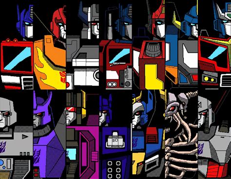 变形金刚g1时代汽车人霸天虎历代领袖插画，大家喜欢哪对？ 哔哩哔哩