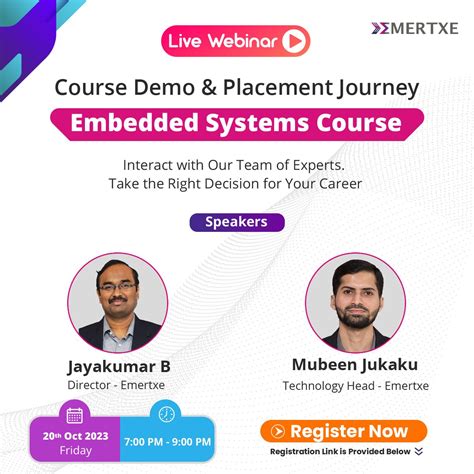 Emertxe Information Technologies On Linkedin Embeddedsystems Career Potential Webinar